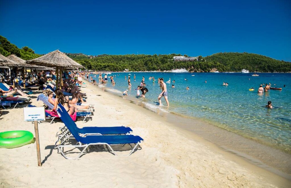 Plaża Koukounaries Beach - Grecja