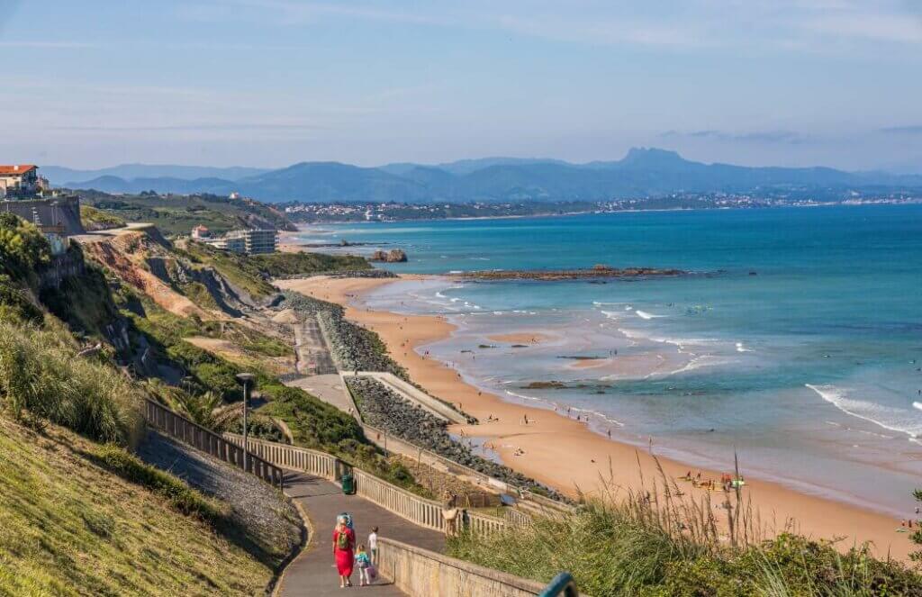 Plaża Cote des Basques Beach - Francja