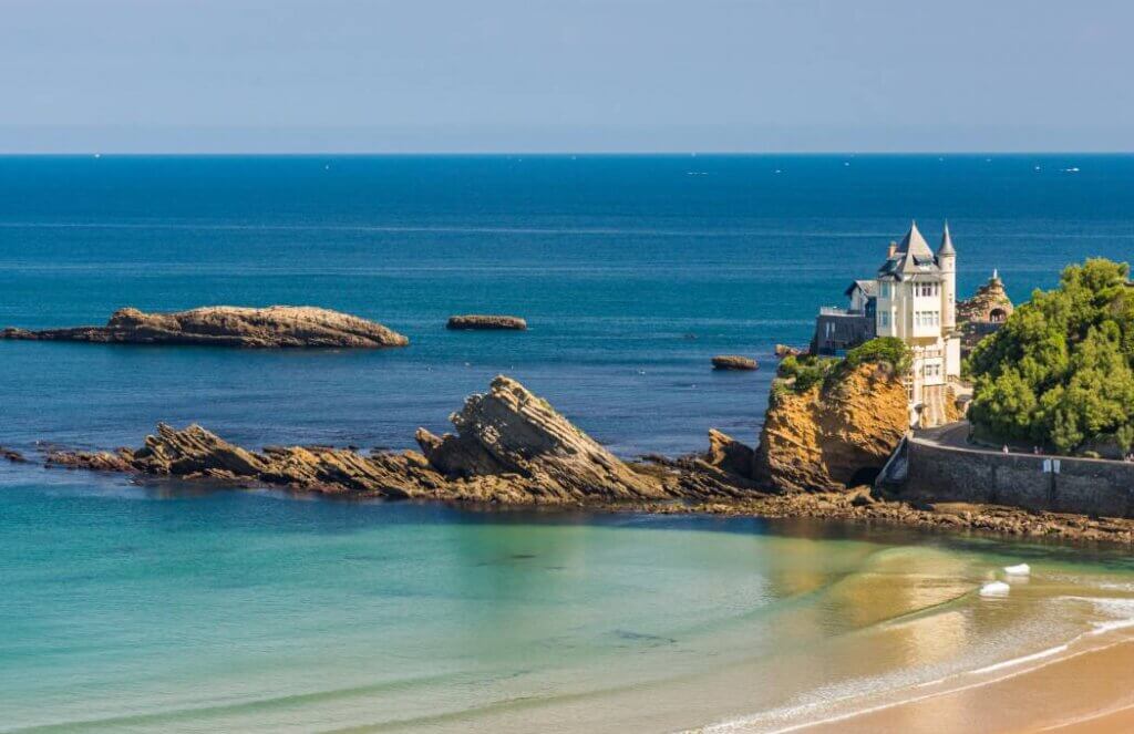 Plaża Cote des Basques Beach - Francja